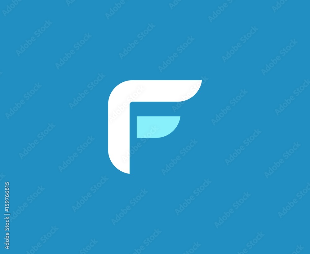 F logo letter Stock Vector | Adobe Stock