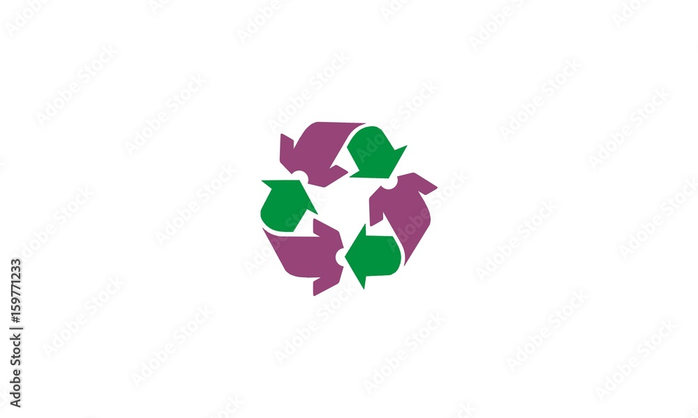 Clothes, recycling emblem symbol icon vector logo Stock Vector | Adobe ...