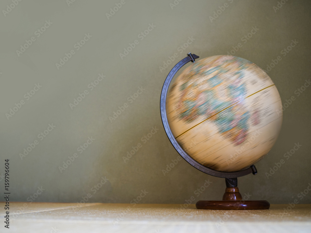 Spinning globe model Stock Photo | Adobe Stock