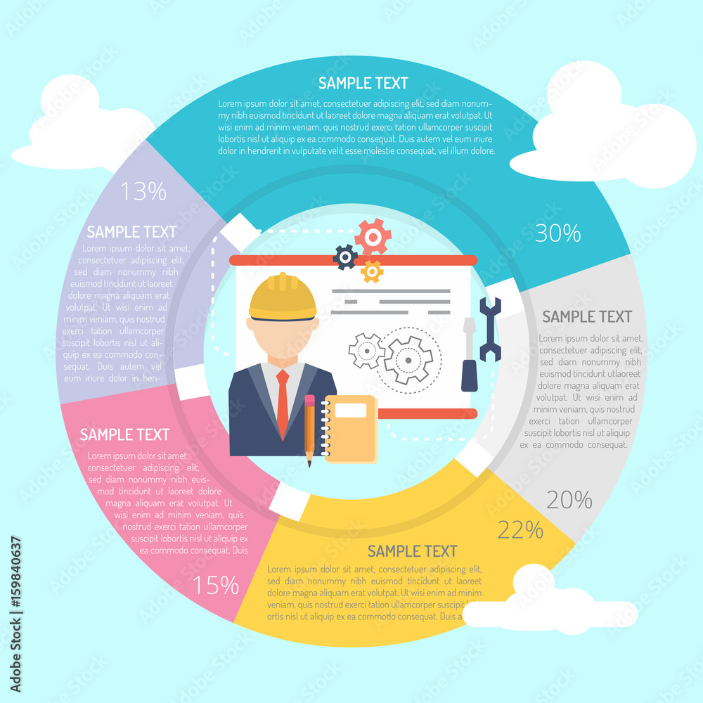 Engineering Infographic Stock Vector | Adobe Stock