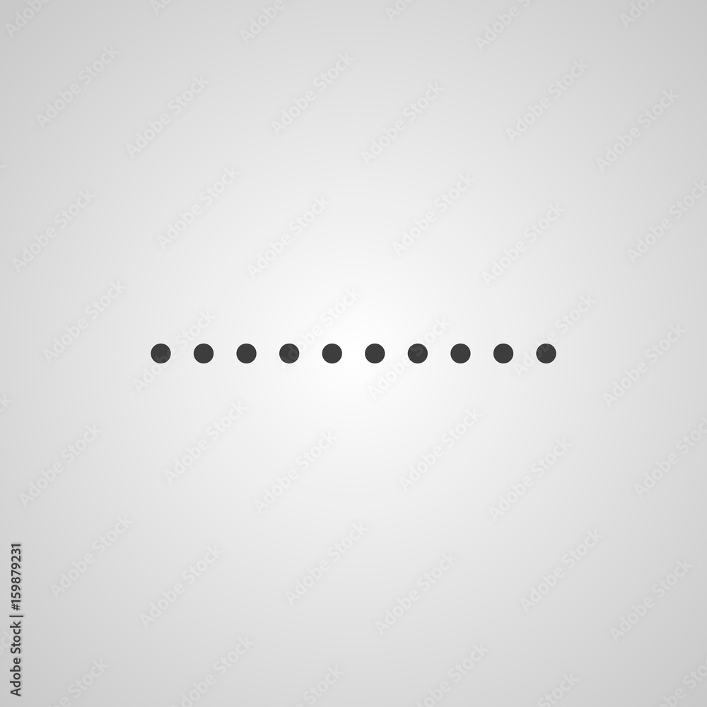 Dotted line Stock Vector | Adobe Stock