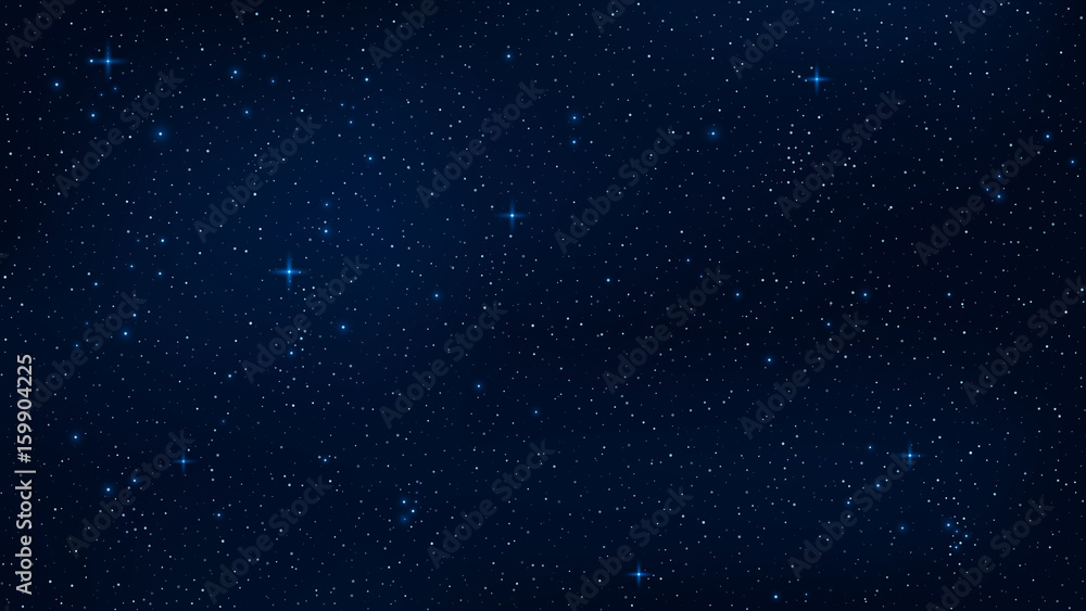 Dark Blue Star Background