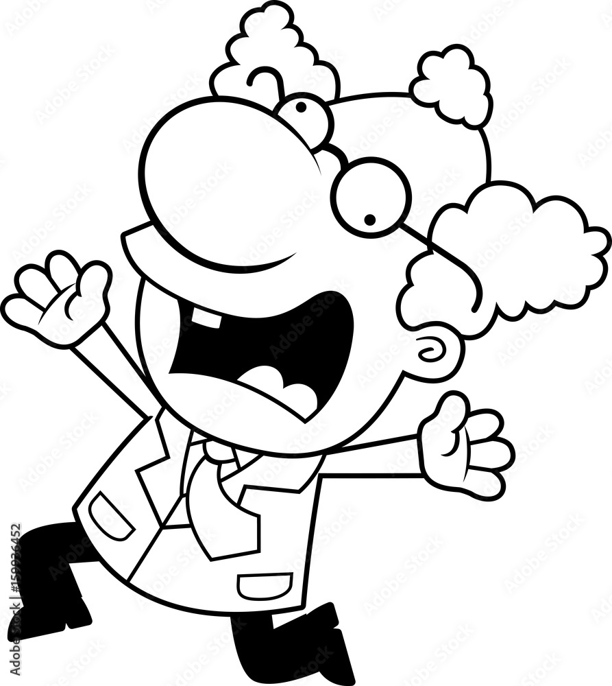 Mad Scientist Clipart Black And White