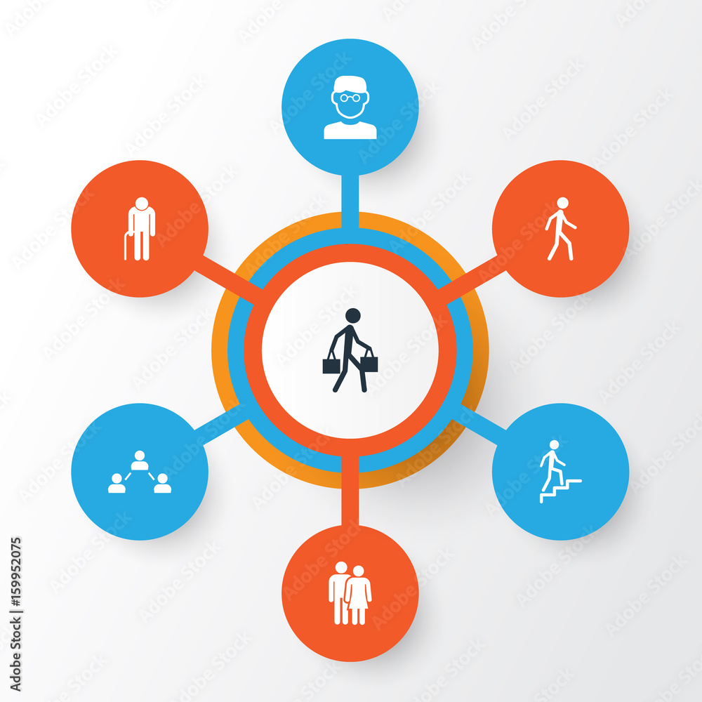 Person Icons Set. Collection Of Beloveds, Scientist, Network And Other ...