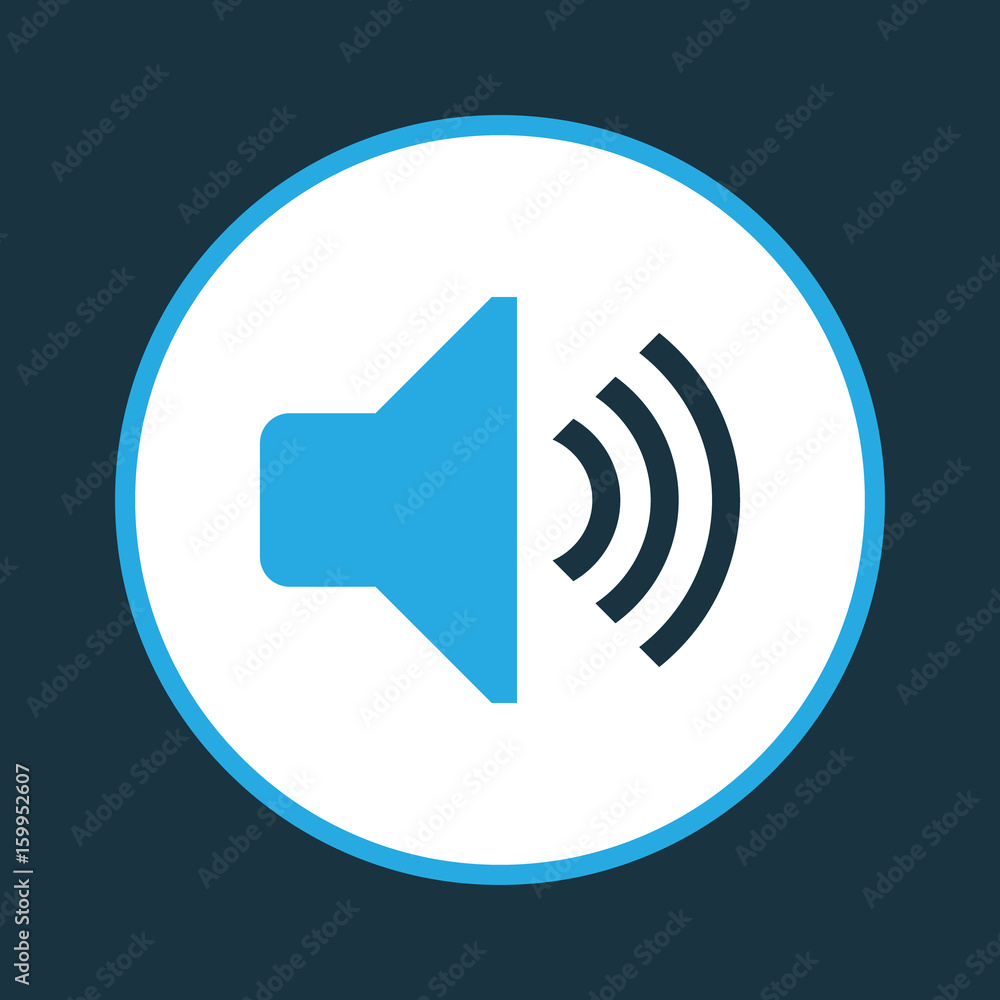 Sound Colorful Icon Symbol. Premium Quality Isolated Volume Element In ...