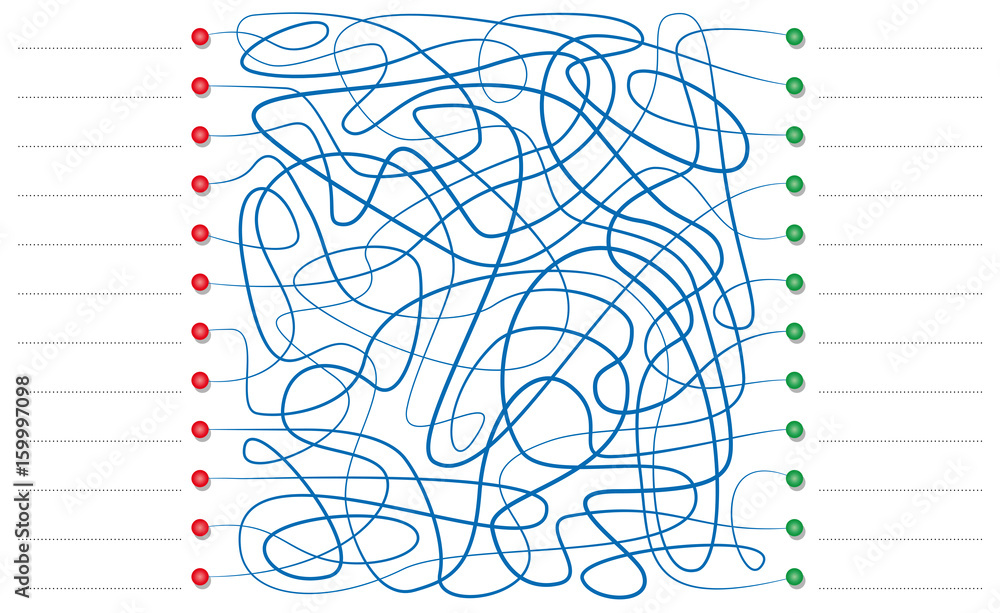 Labyrinth - fill in 12 words into the left column, follow the right ...