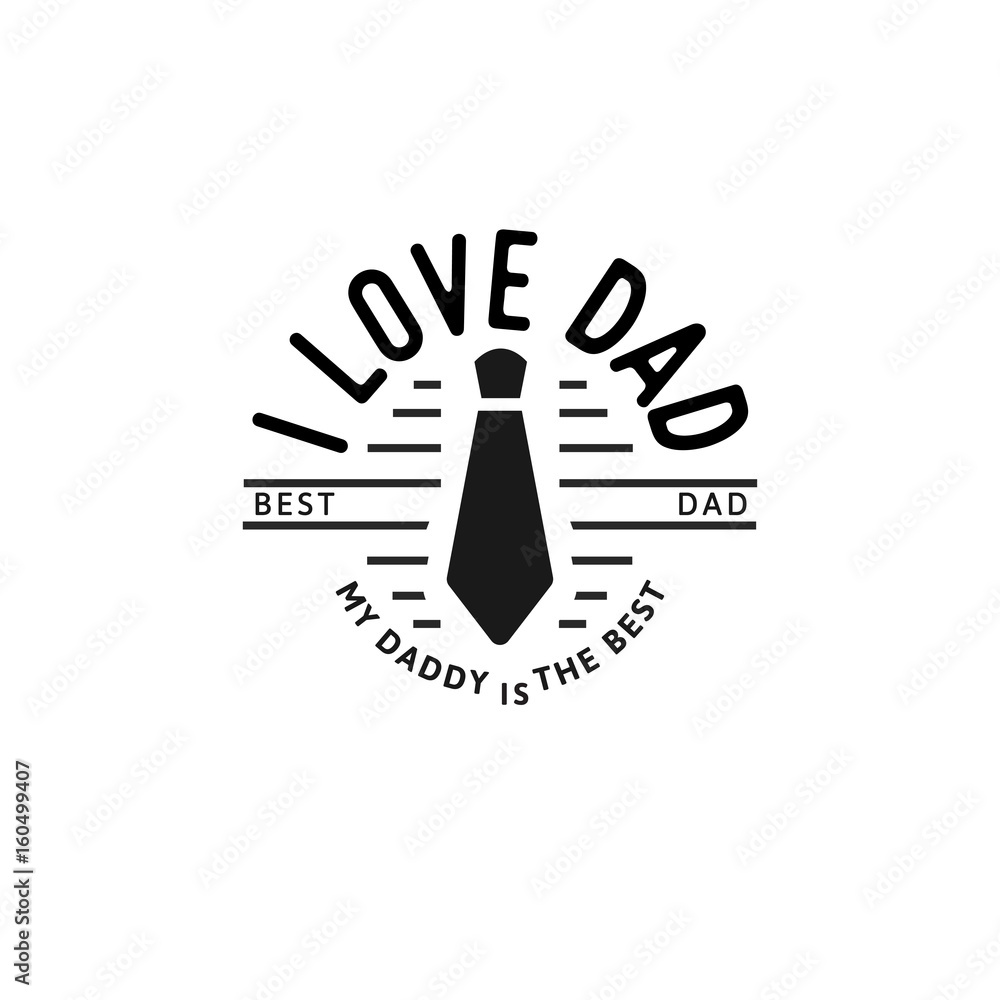 I Love Dad Logo