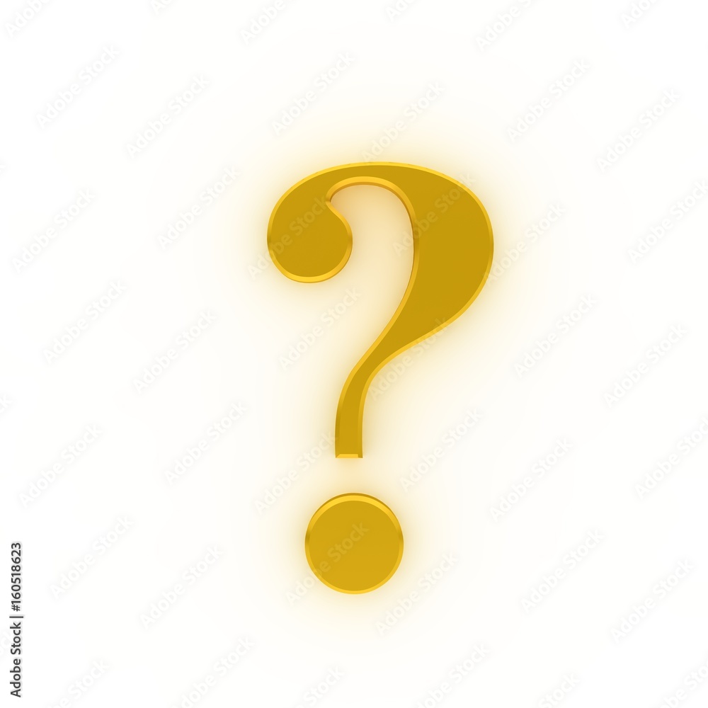 question mark 3d colored red interrogation point punctuation mark ...