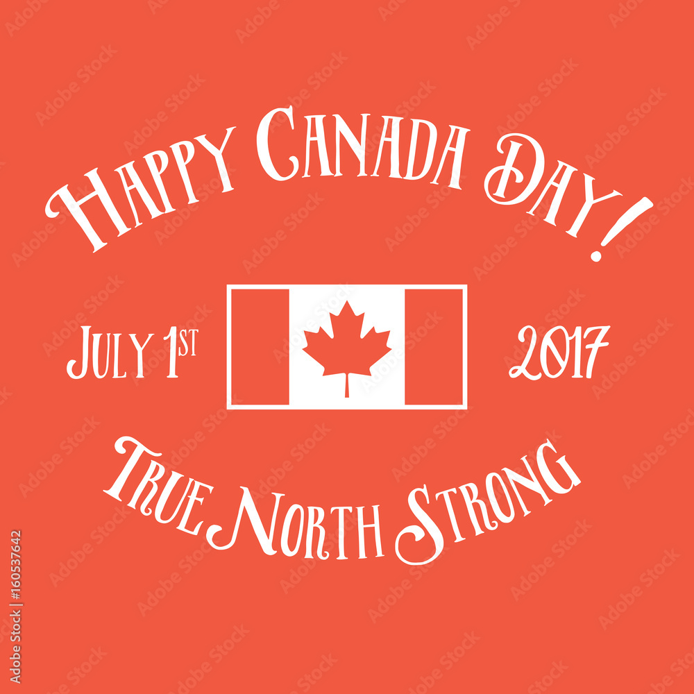 Canada Day Crest Stock Vector | Adobe Stock