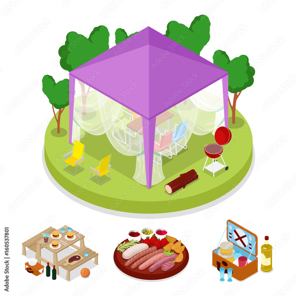 Meat Tent Image Clipart