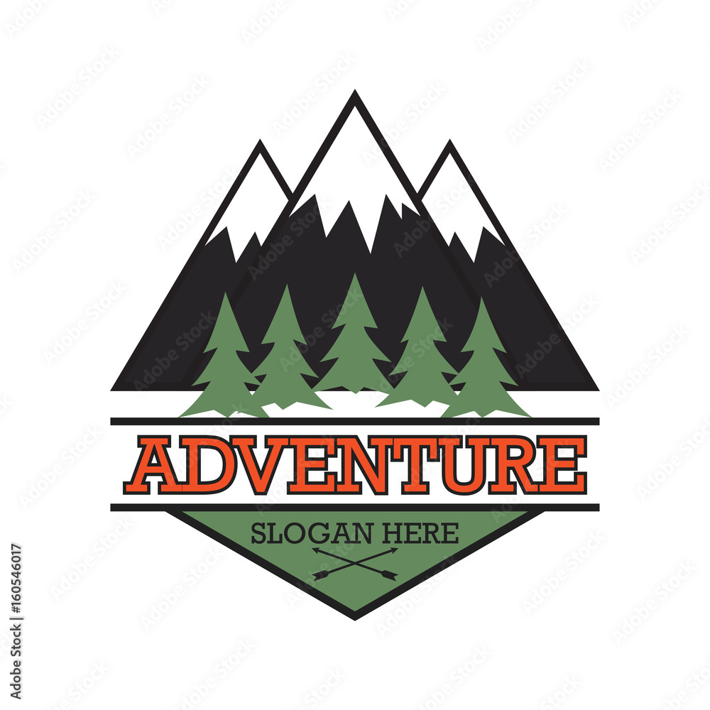 adventure logo with text space for your slogan / tag line, vector ...