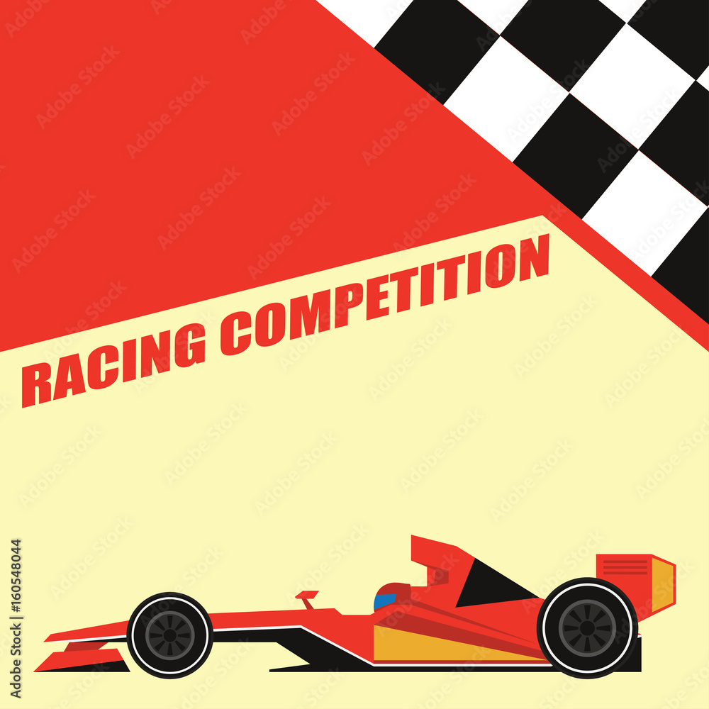 formula one / grand prix racing poster. vector illustration Stock ...