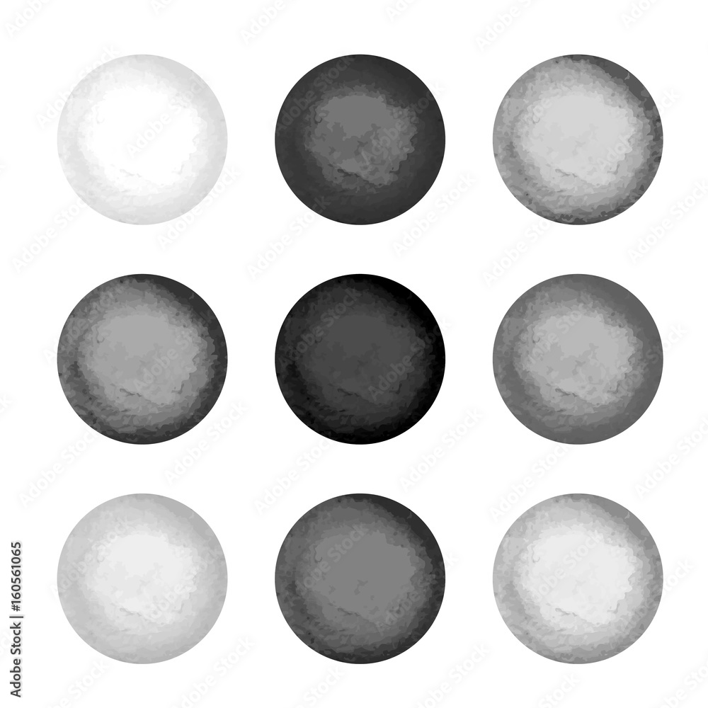 Watercolour circle textures Stock Vector | Adobe Stock