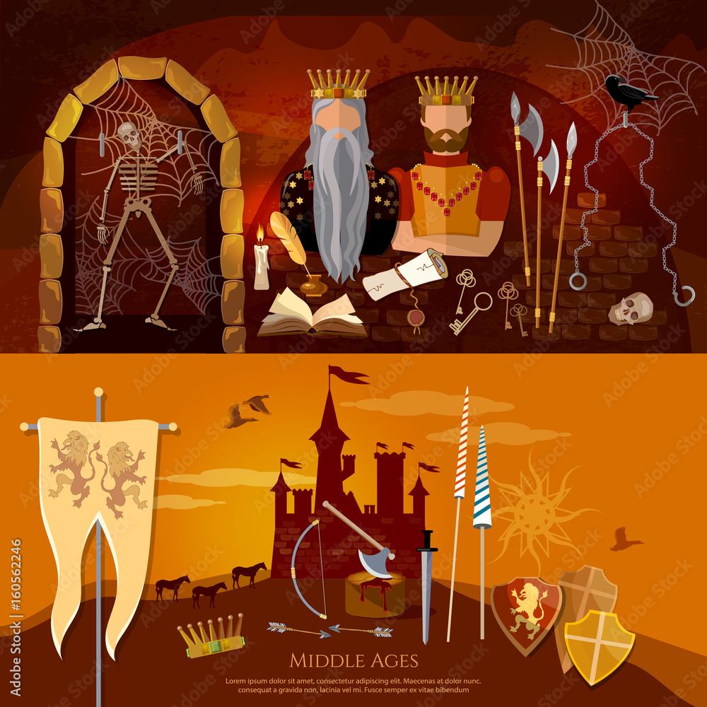 Medieval dungeon, ancient treasure chest, abandoned building interior ...