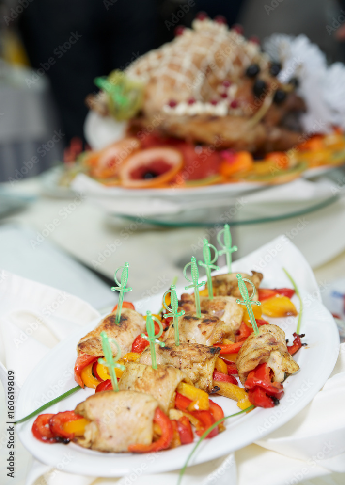 Chicken rolls Stock Photo | Adobe Stock