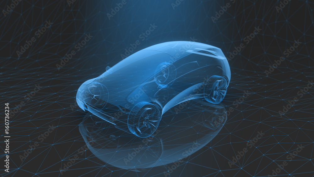 transparent concept car Stock Illustration | Adobe Stock