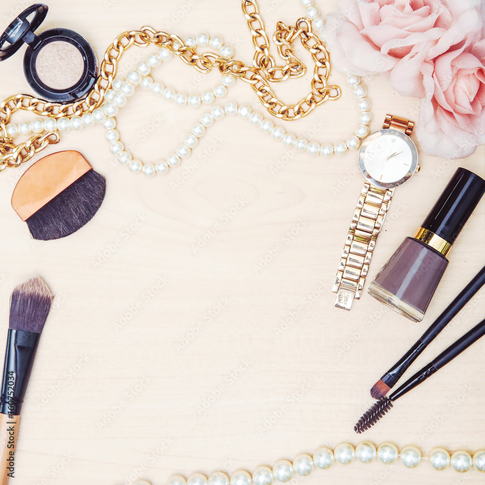 Feminine beauty background Stock Photo | Adobe Stock