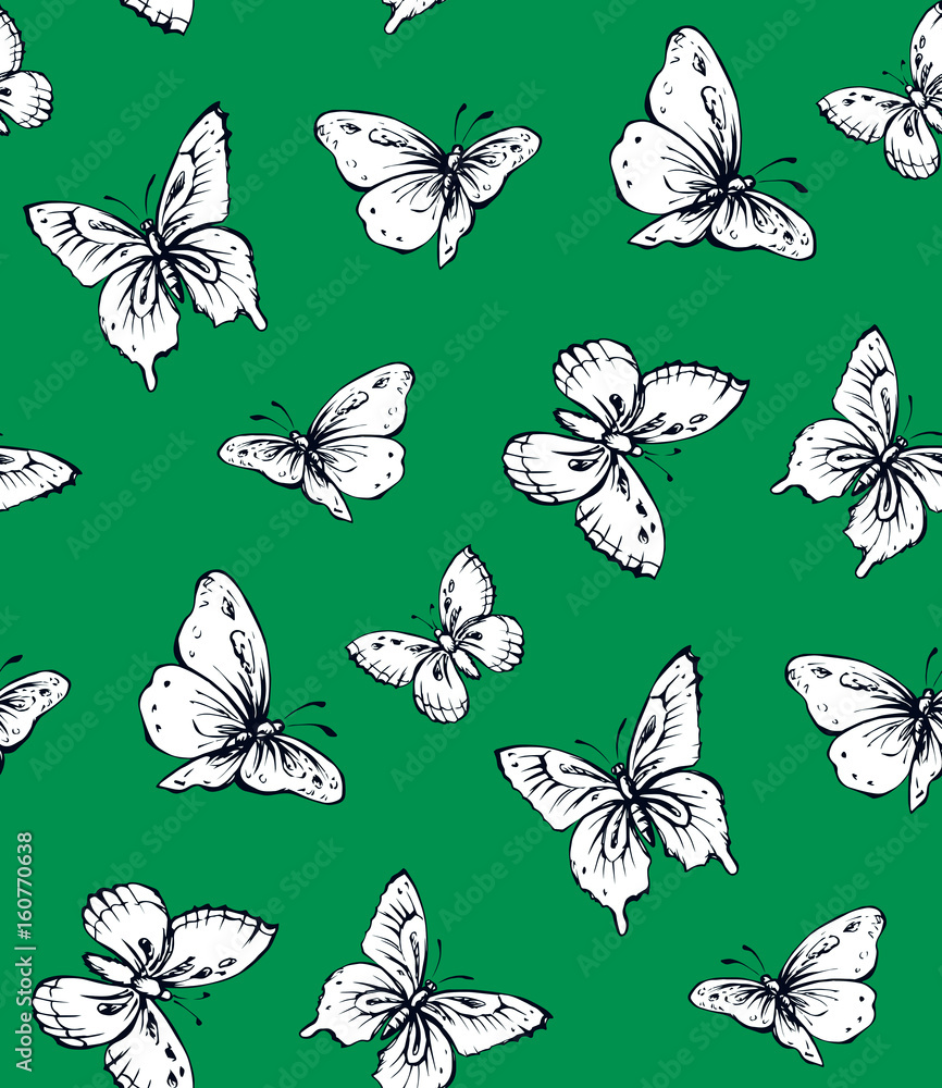Butterfly. Vector drawing Stock Vector | Adobe Stock