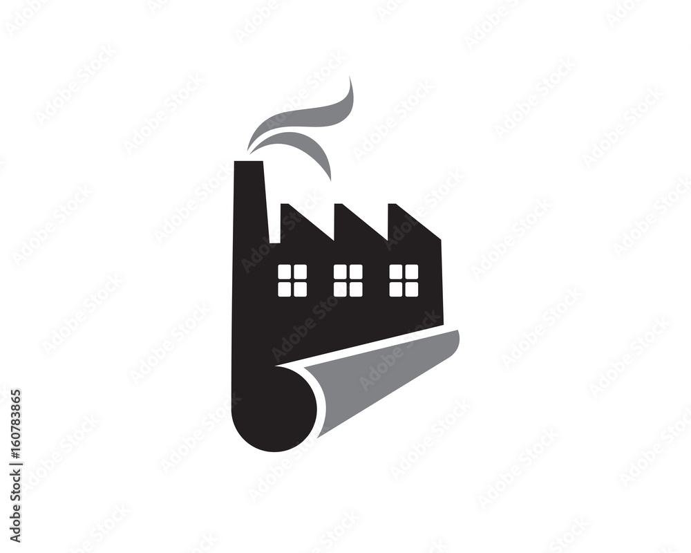 Paper Factory Logo Template Design Vector, Emblem, Design Concept ...