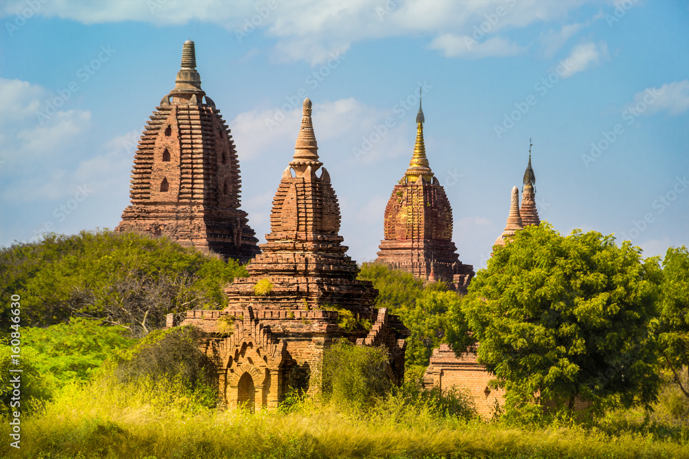myanmar bagan temples light burma travel Pagan Kingdom Stock Photo ...