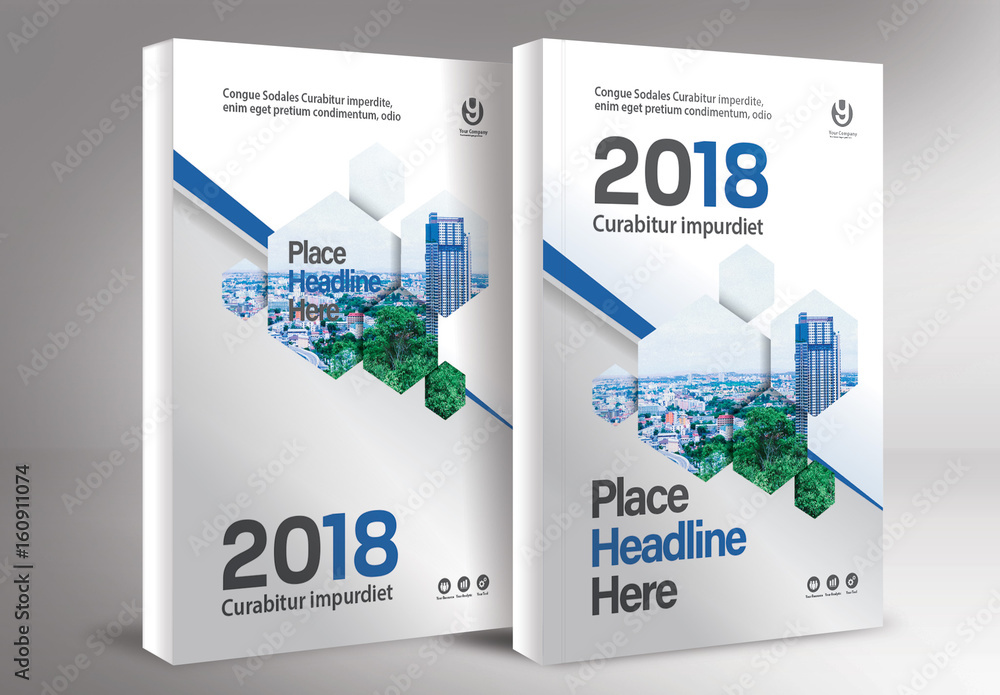 Book Cover Layout Set 78 Stock Template | Adobe Stock