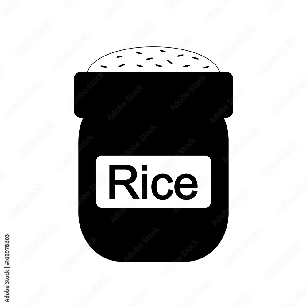Bag of rice icon. Stock Vector | Adobe Stock
