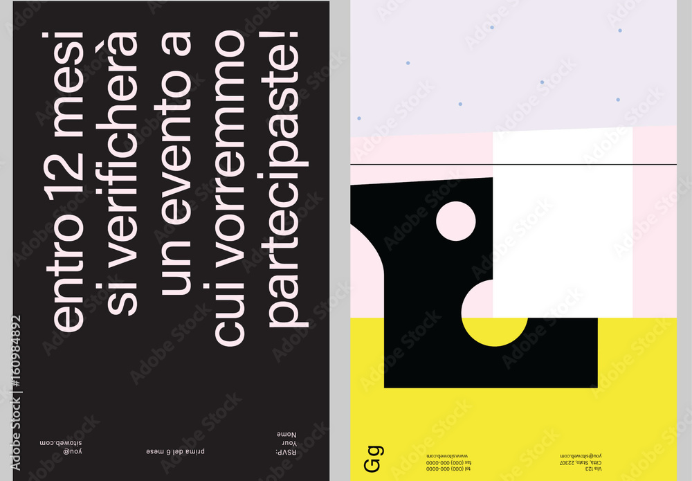 Layout divertente cartolina Stock Template | Adobe Stock