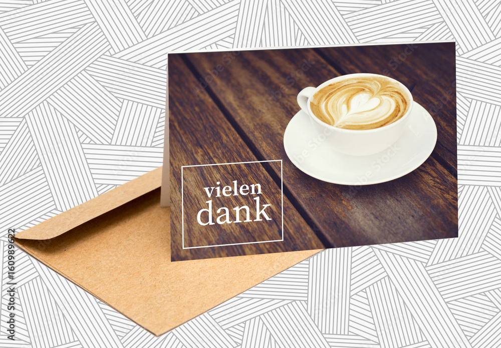 Dankeskarten-Layout Stock Template | Adobe Stock