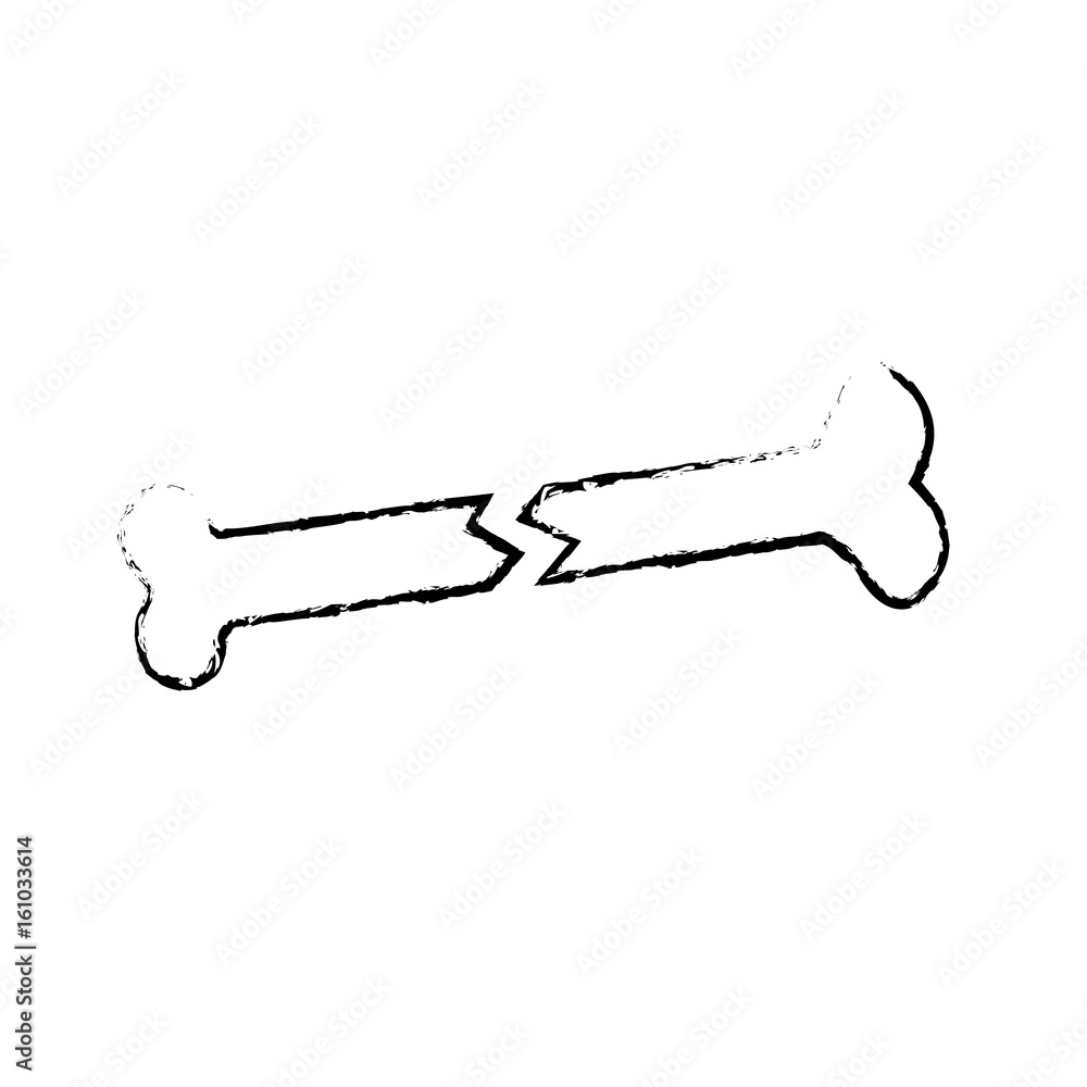 fracture bone human broken health care vector illustration Stock Vector ...