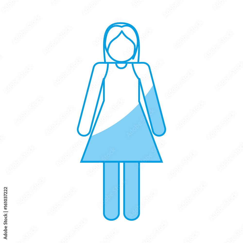 pictogram woman icon over white background vector illustration Stock ...