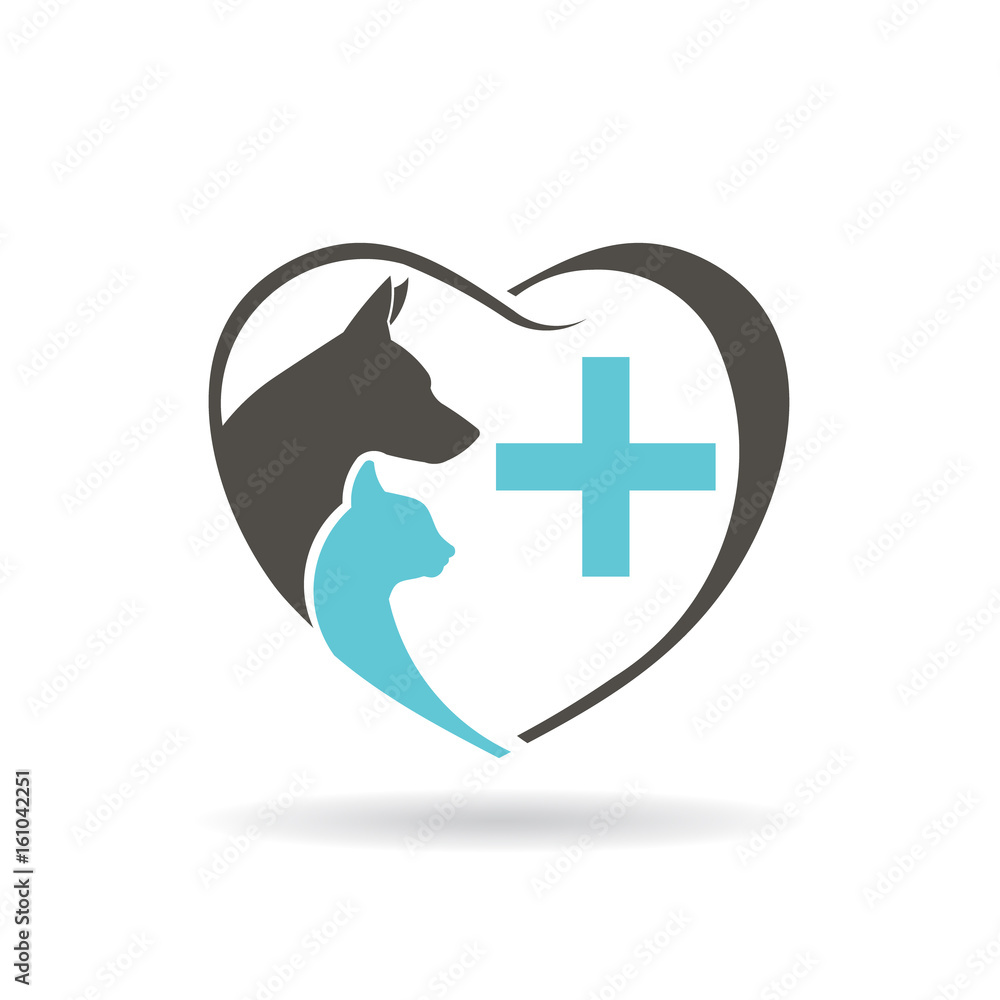 Veterinary logo. Vector graphic design Stock Vector | Adobe Stock