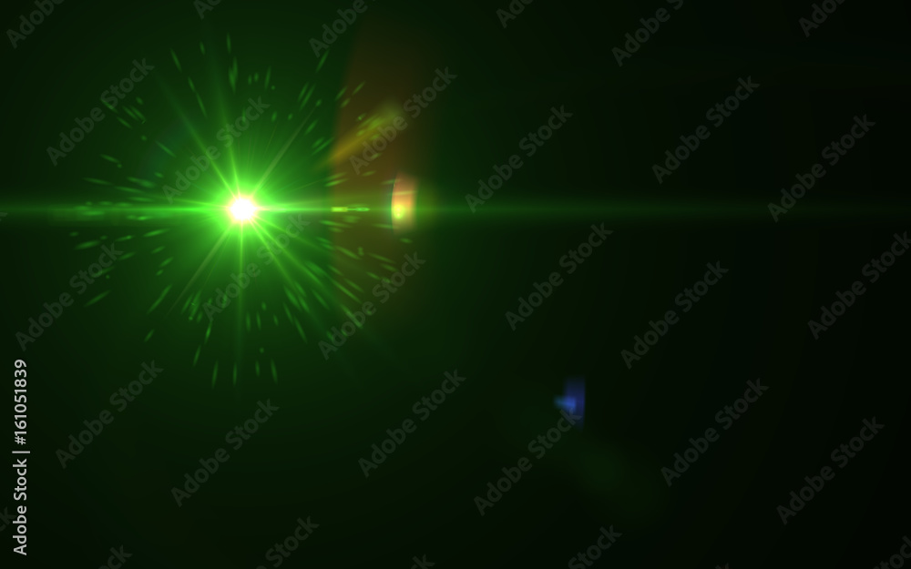 Green Optical Flares