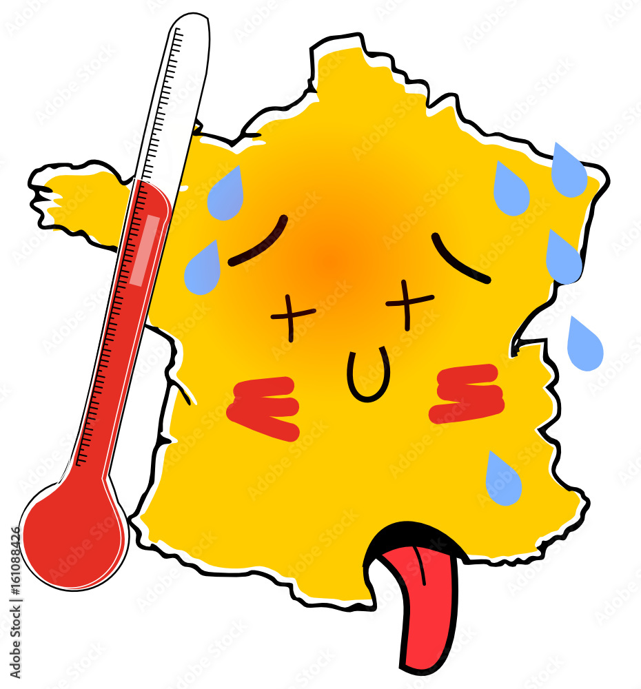 Vecteur Stock Alerte canicule | Adobe Stock