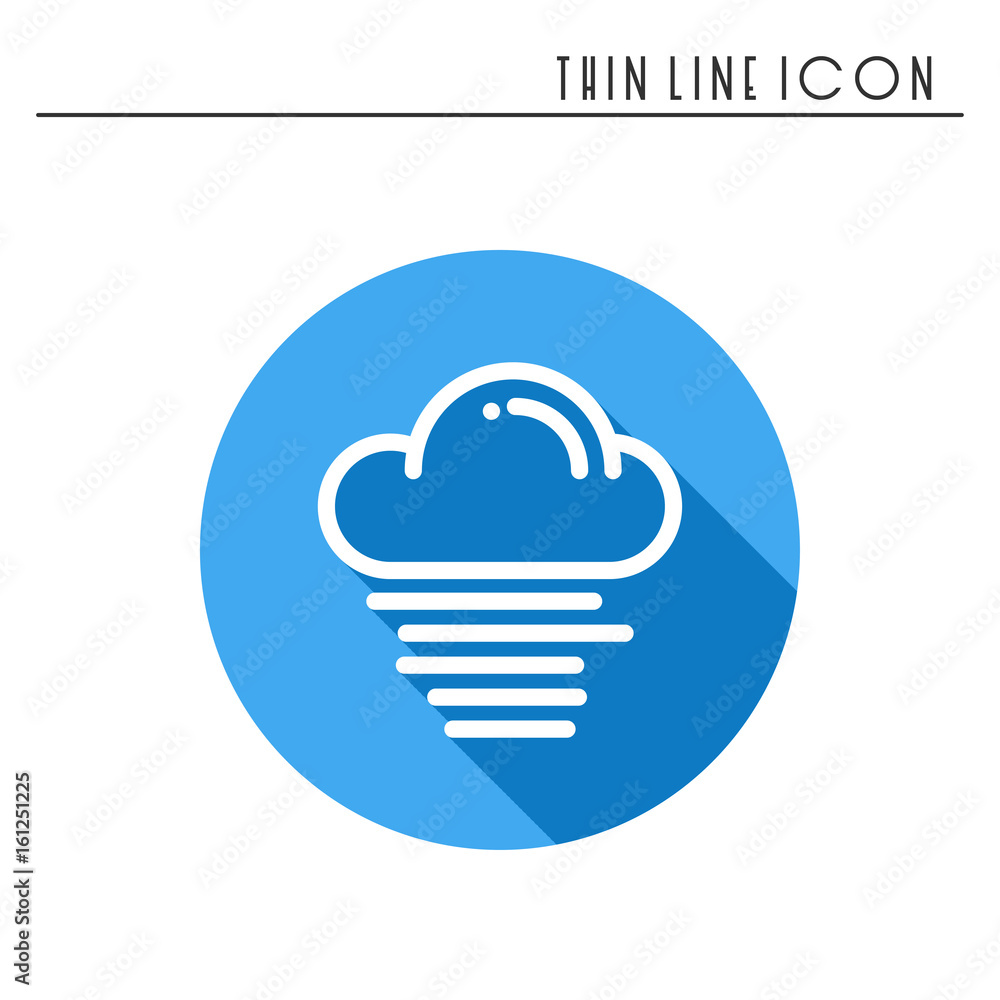 Cloud, sky, fog, mist line simple icon. Weather symbols. Meteorology ...