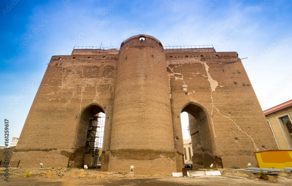 Arg of Tabriz, is the remnants of a big unfinished 14th-century ...