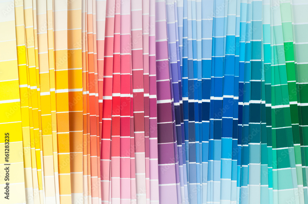 Color palette, samples of various paint Stock Photo | Adobe Stock