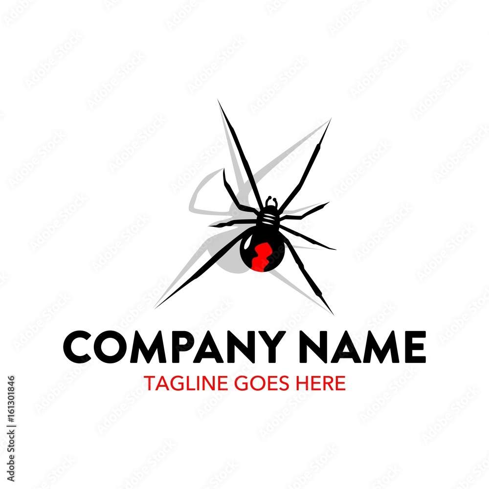 Spider Logo Stock Vector | Adobe Stock