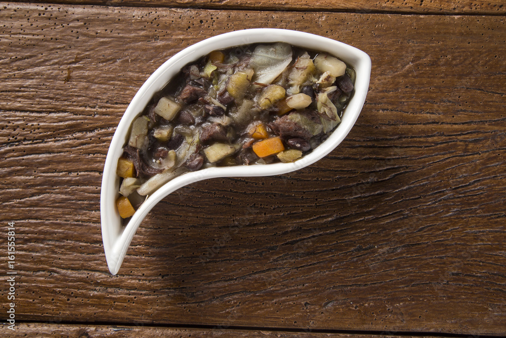 Brazilian traditional food called feijao de capataz. Stock Photo ...