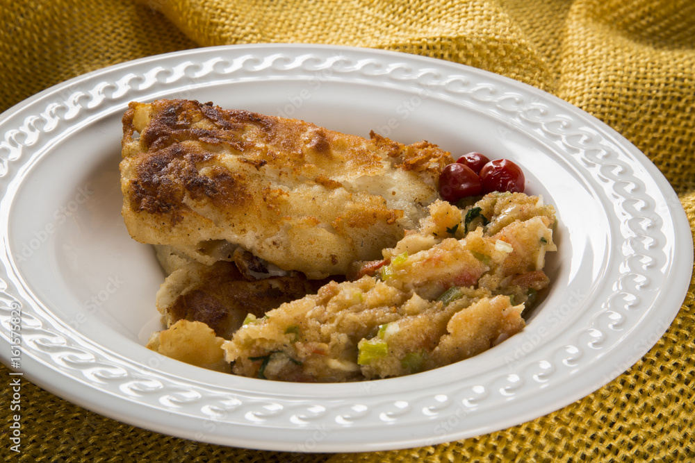 Fried fish with farofa - Traditional amazonian dish - Filhote caboclo ...