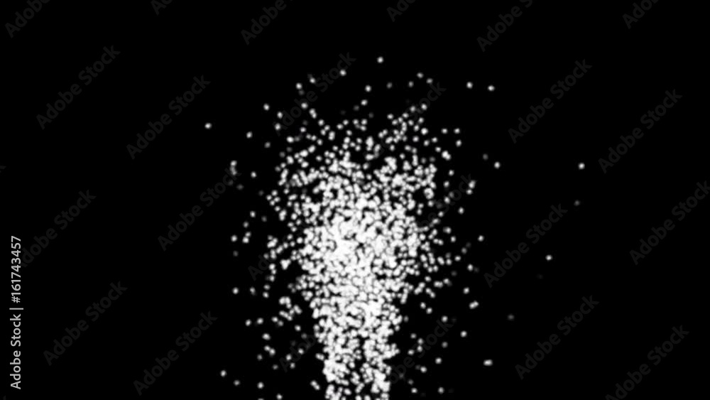 Vidéo Stock 4k Abstract wind blowing snow drop granules background,soda ...