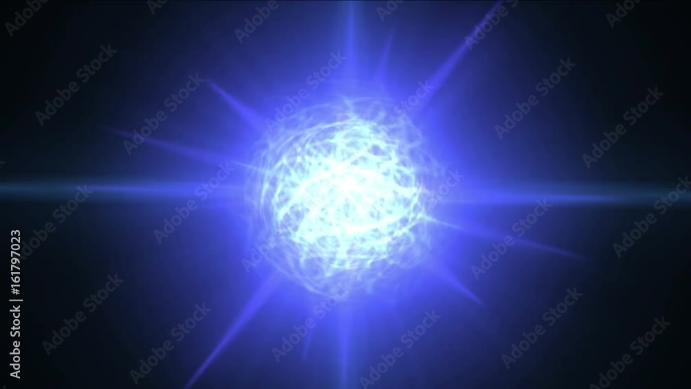 4k Flash ball sphere nebula background,magic power electricity energy ...