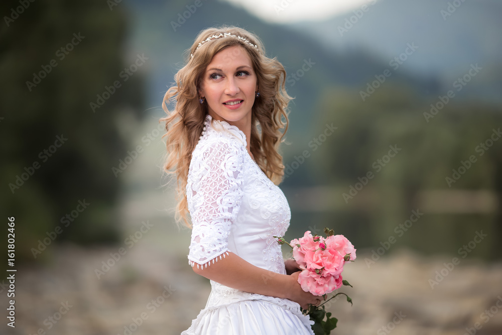 Beautiful bride portrait Stock Photo | Adobe Stock