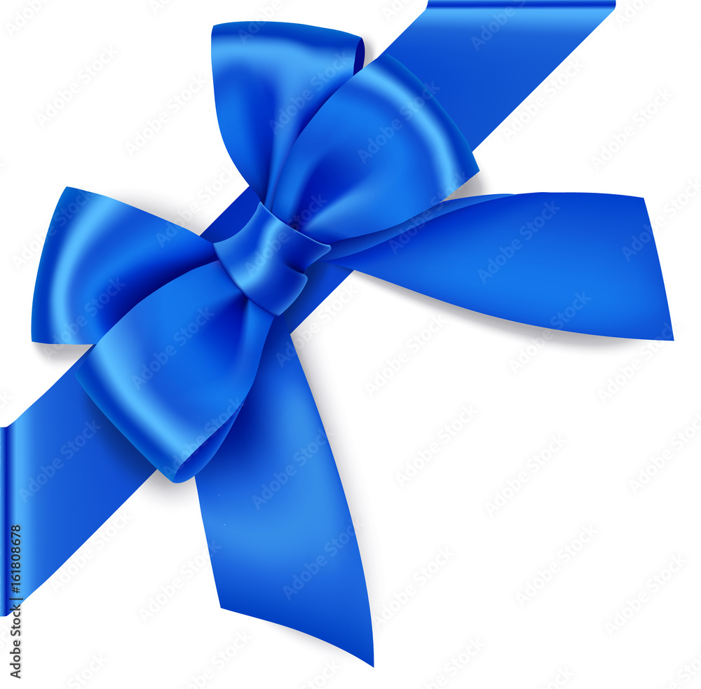 Blue Bow Clip Art