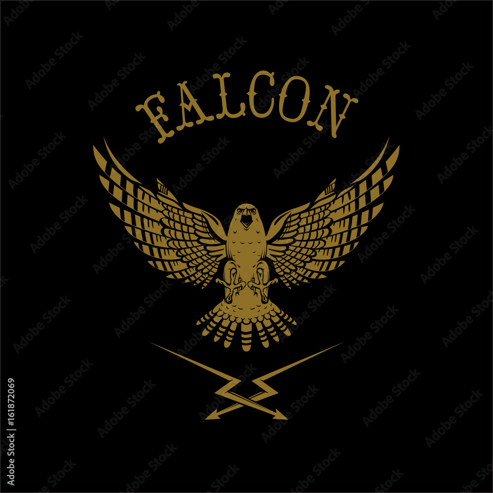 Falcon Logo Stock Vector | Adobe Stock