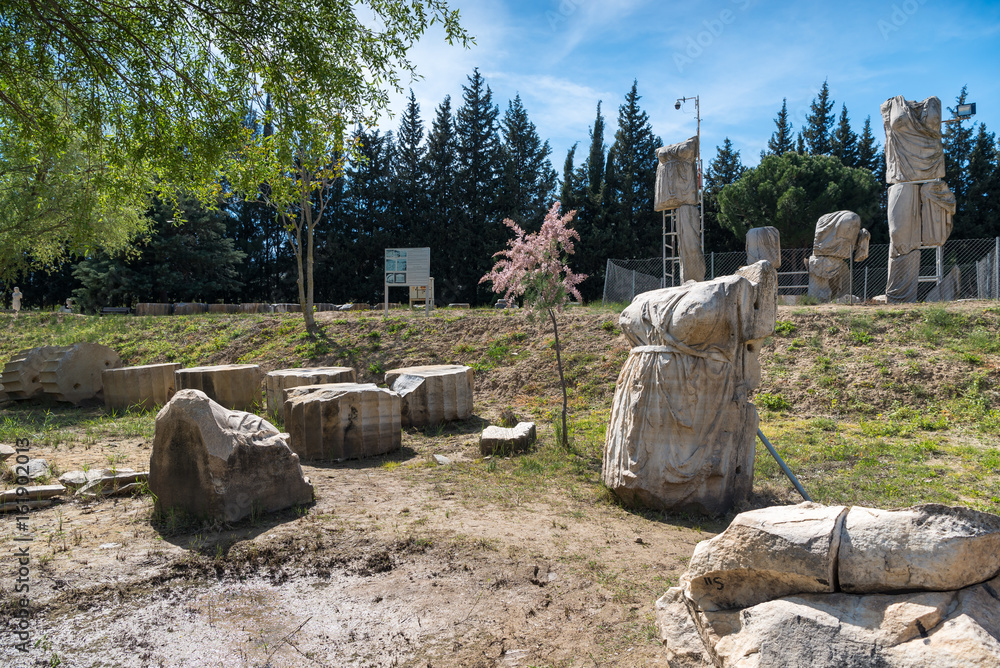 Ancient ruins at Claros, Izmir province, Turkey. Claros, an ancient ...