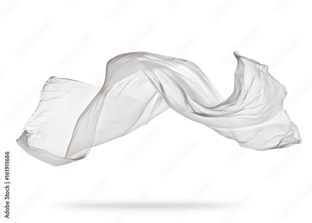 Smooth elegant white cloth on white background Stock Photo | Adobe Stock