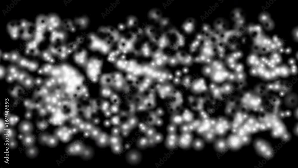 4k Bubbles blisters gas particles background,flying firefly,debris dots ...