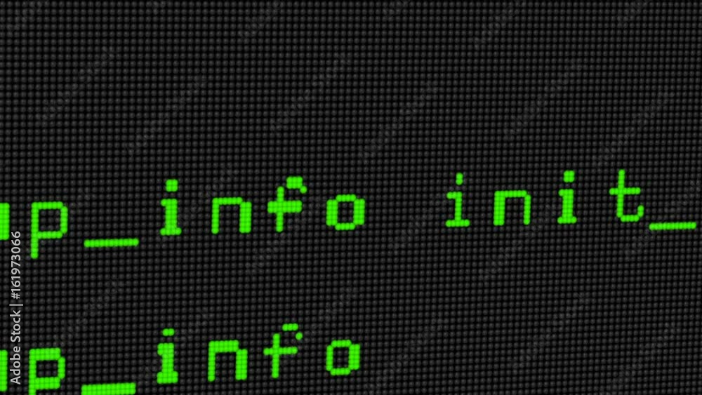 Hacker code running down a computer screen terminal Stock Video | Adobe ...