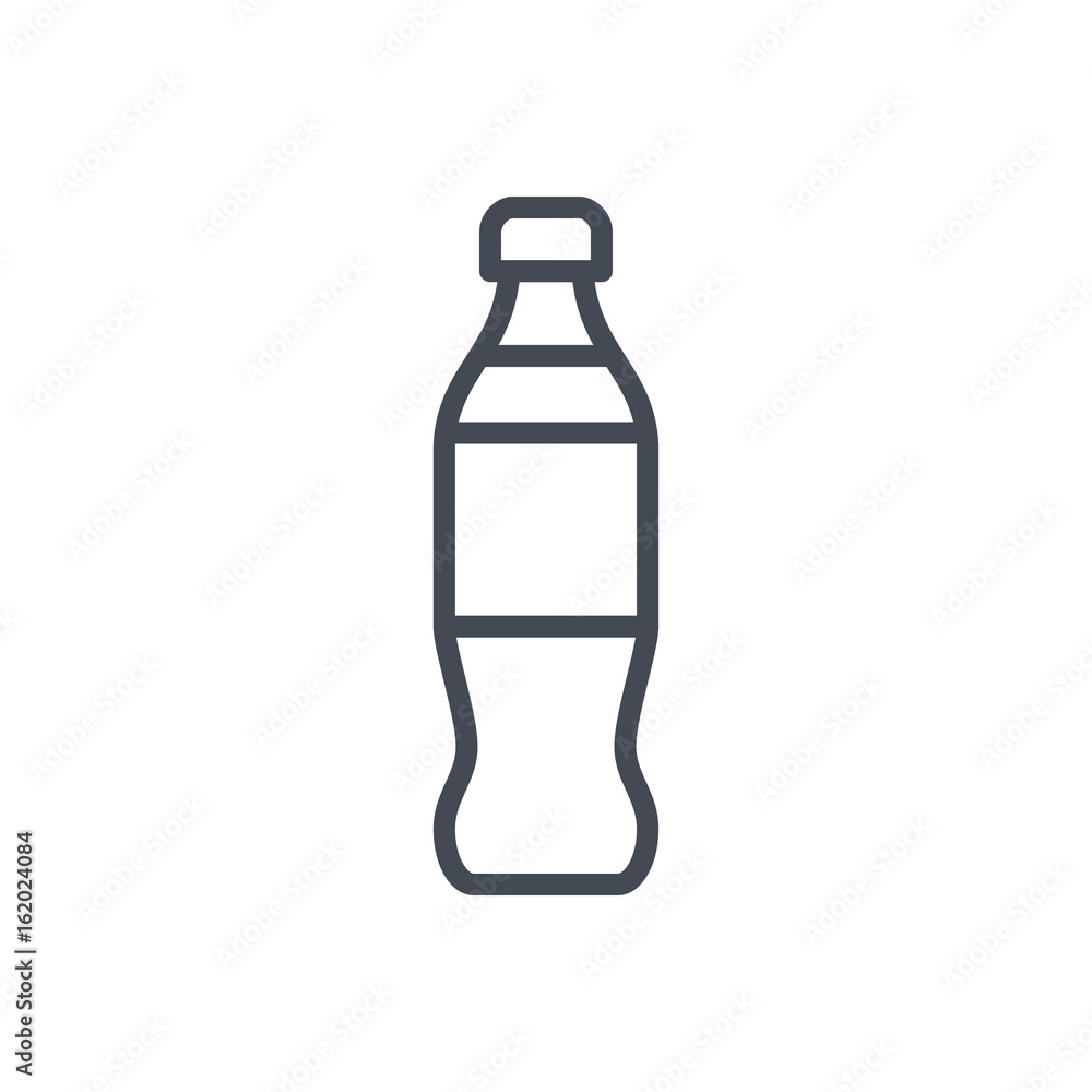 Pepsi bottle line icon Stock Vector | Adobe Stock