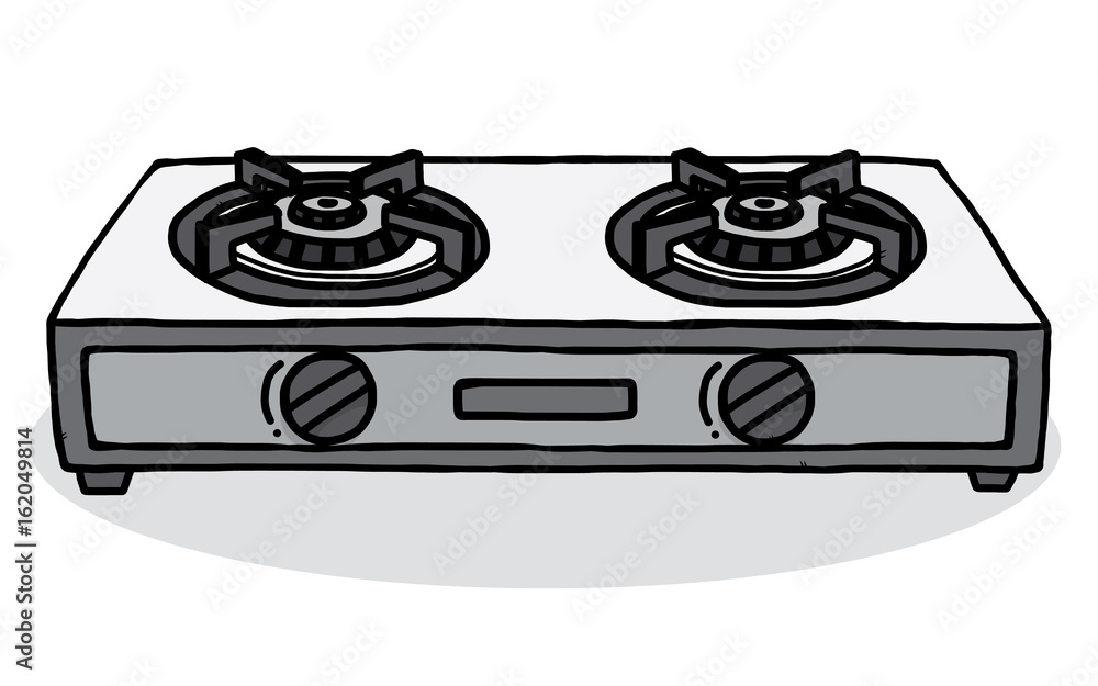 gas stoves / cartoon vector and illustration, hand drawn style ...